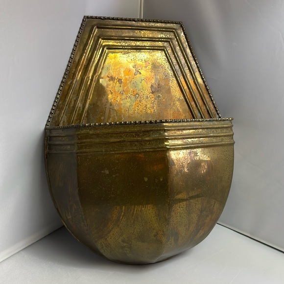 Enesco | Accents | Vintage Solid Brass Wall Pocket Planter By Enesco ...